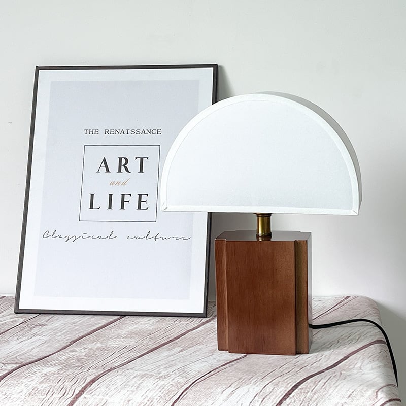 Uriel Arched - Ambient Folding Table Lamp | Korean Style Solid Wood ...