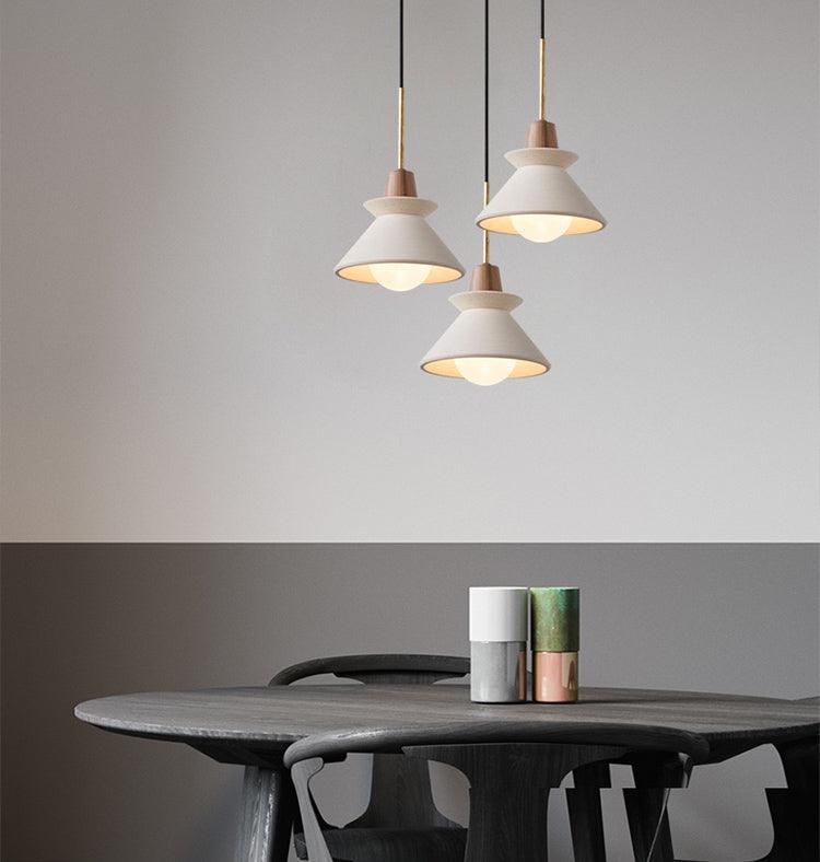 MICHIO | Lightweight Cement Teacup Shade Pendant Lamp – Loliday