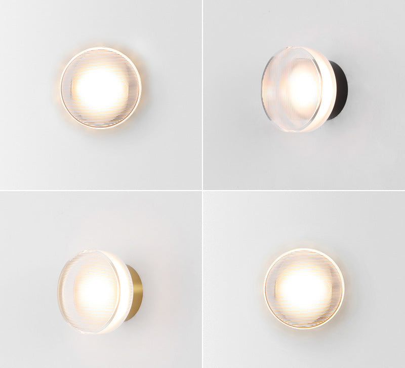 Crisp Wall / Ceiling |Glass Surface Mount Sconce – Loliday